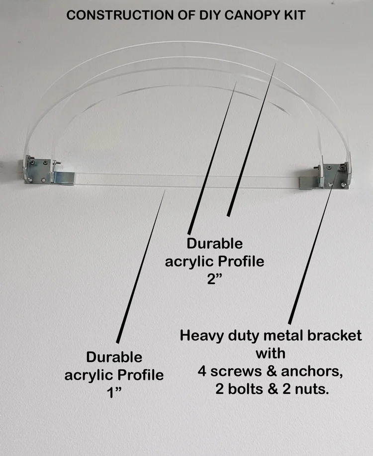 DIY canopy frame kit for rod pocket curtains. — JuliesDecor
