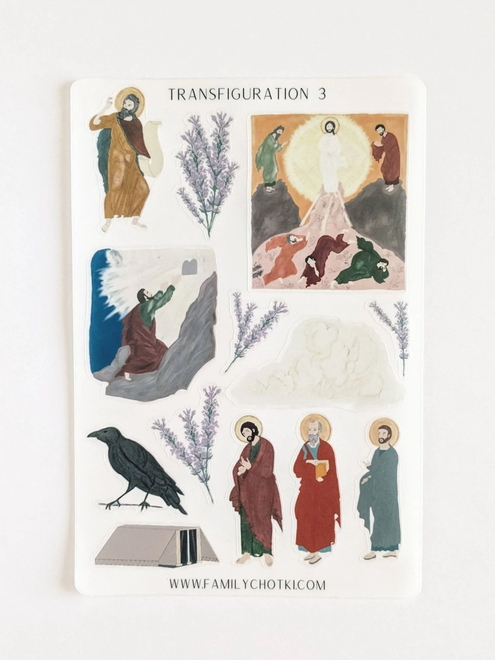 Feast of Transfiguration Sticker Sheet 1 | Orthodox Christian Stickers