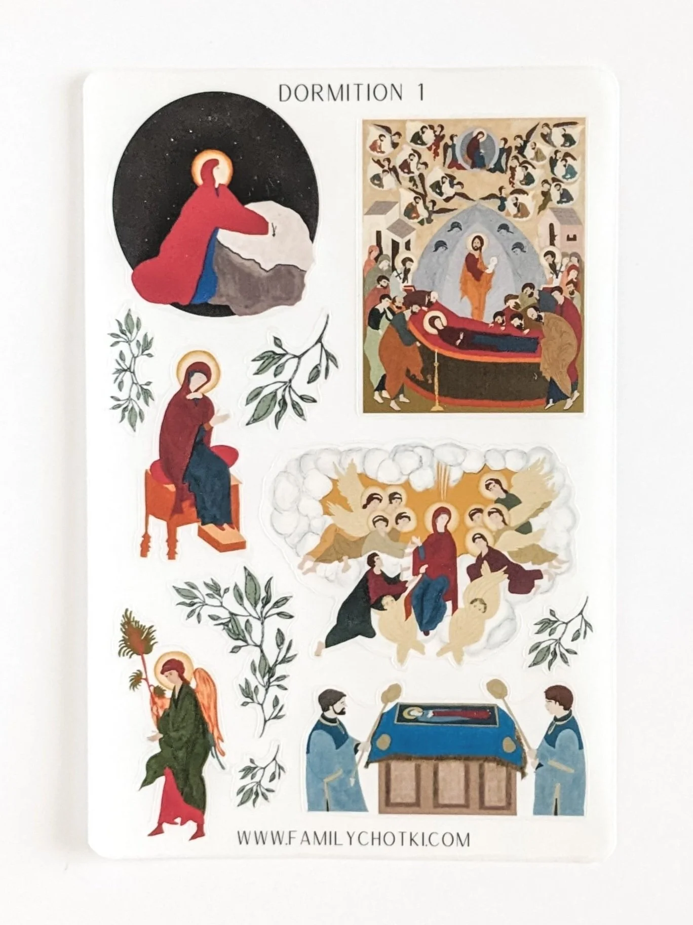 Feast of Pentecost Sticker Sheet 3 | Inspirational Orthodox Stickers