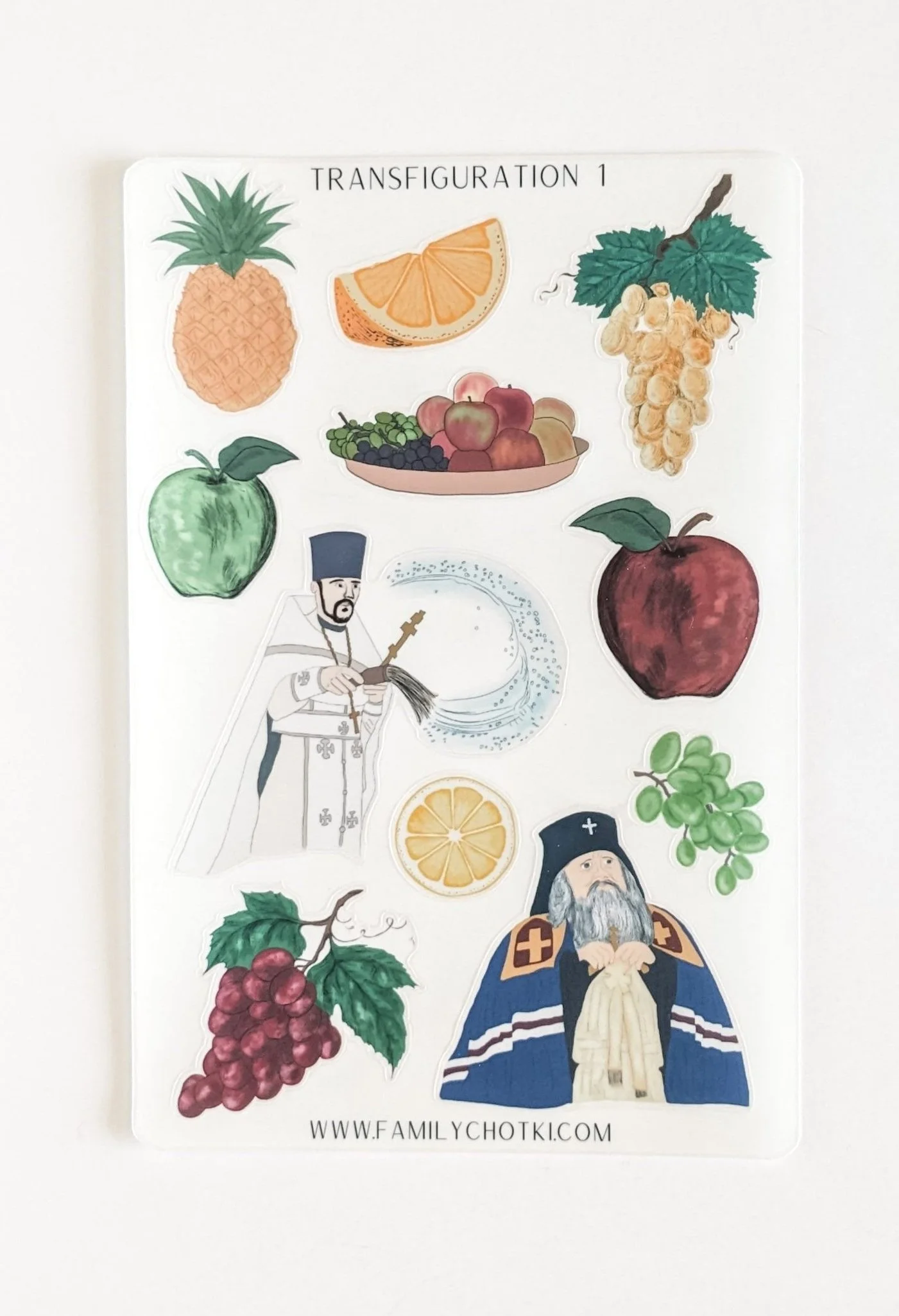 Feast of Transfiguration Sticker Sheet 3 | Inspirational Orthodox Stickers
