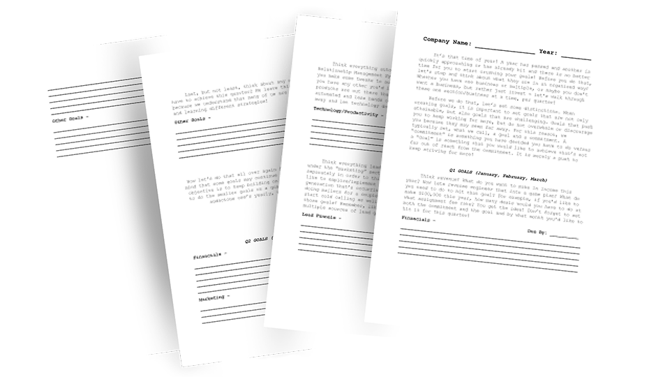 Goal Setting Template — Roman's Creative Academy