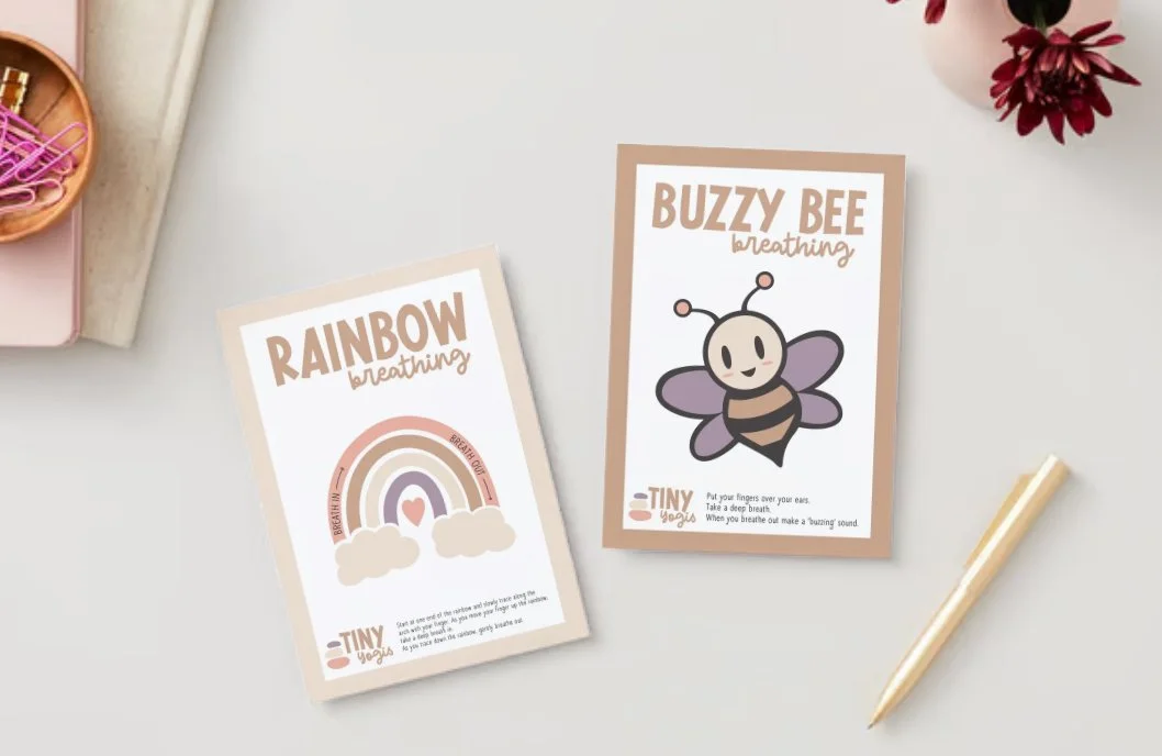 5 fun breathing cards for kids. Printable mindfulness activities to ...