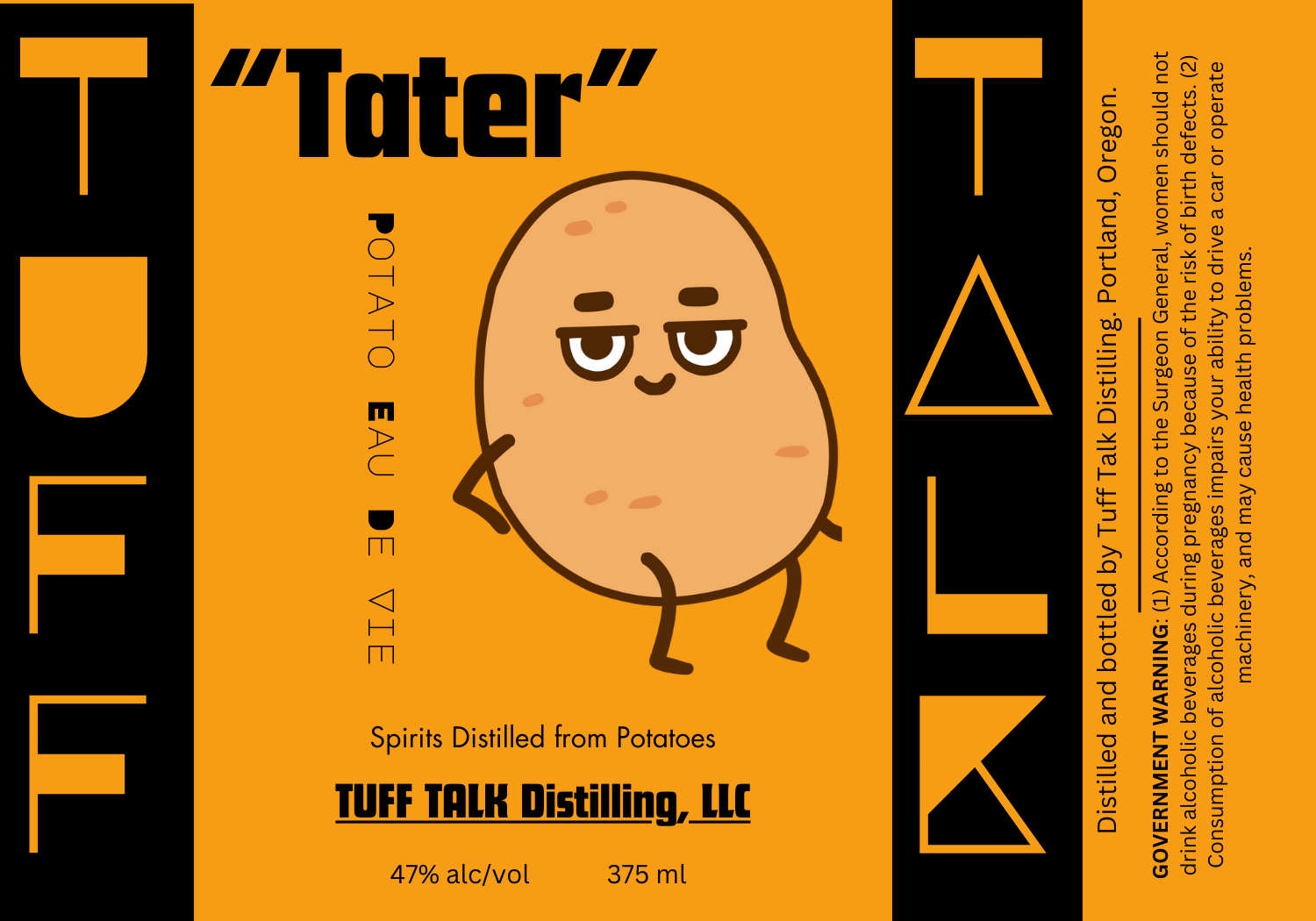 Tater Potato Brandy Kartoffelschnaps — Tuff Talk Distilling