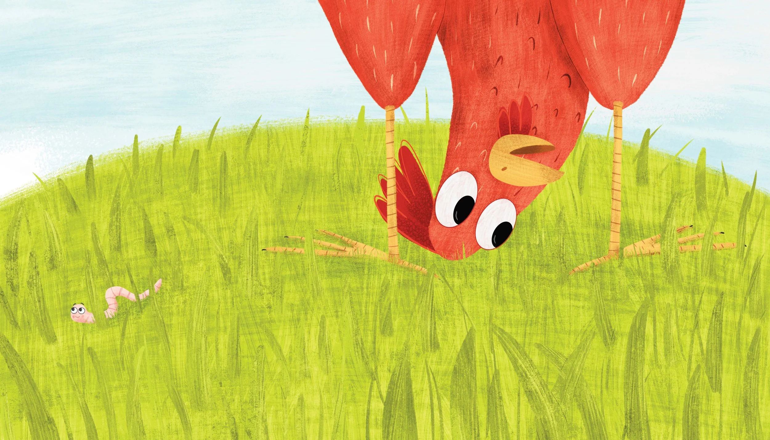 The Teeny Tiny Worm — Mel Armstrong - Art & Illustration