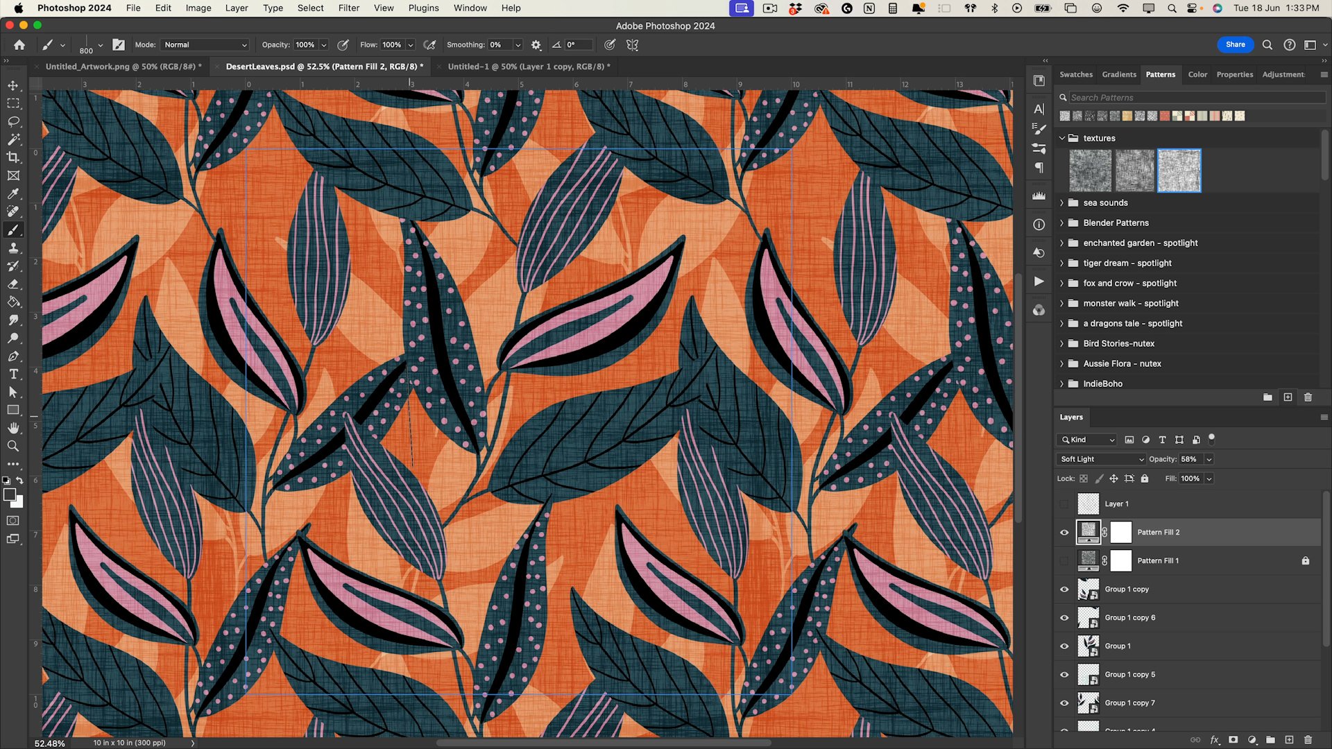 Create Realistic Fabric Texture for Your Patterns in Photoshop — Mel ...