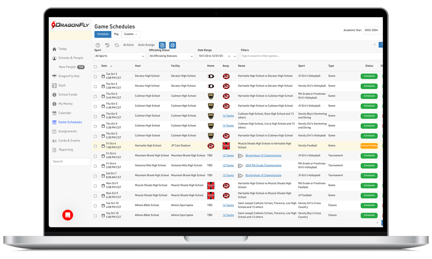 NFHS Center For Officials Services | DragonFly Athletics