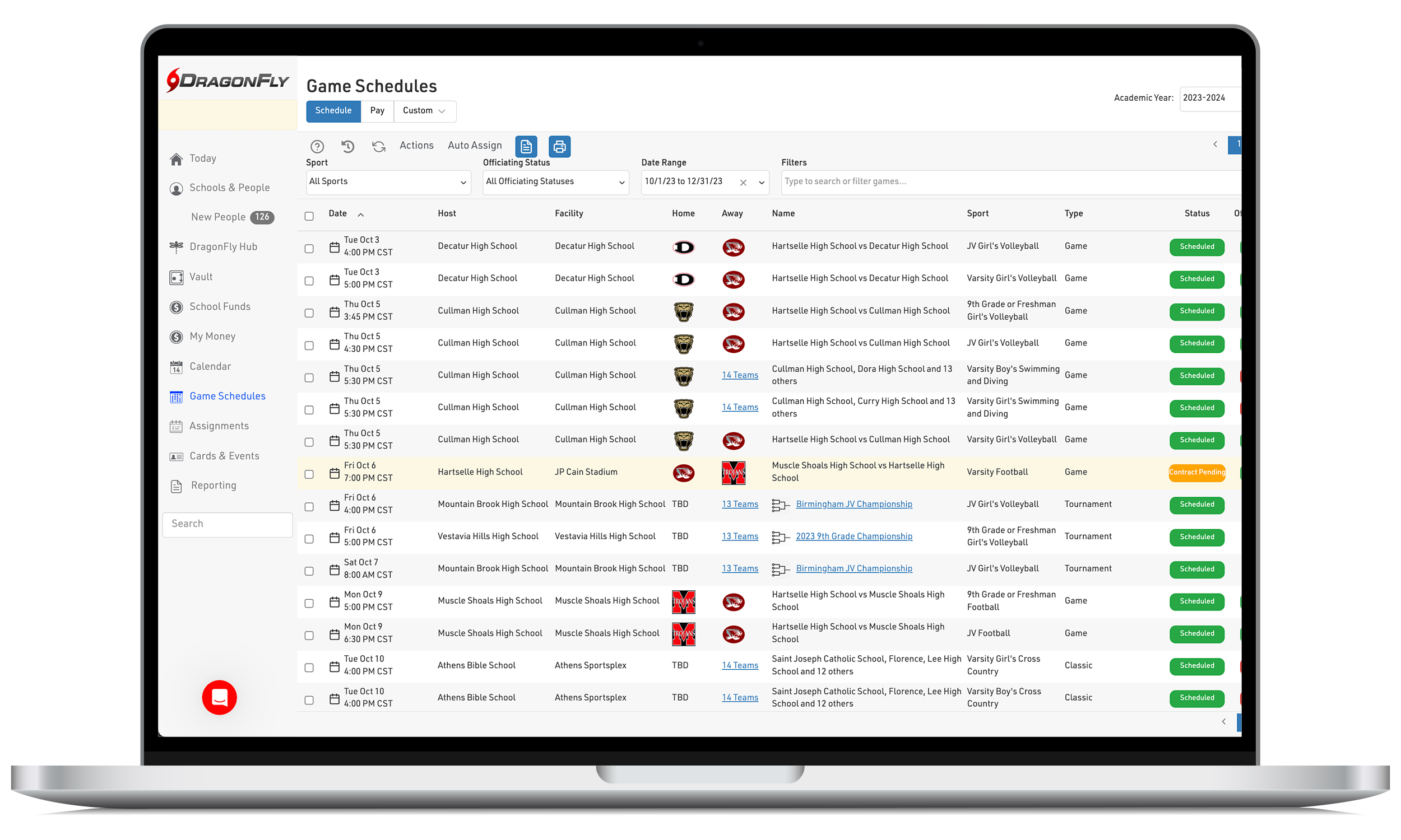 NFHS Center For Officials Services | DragonFly Athletics