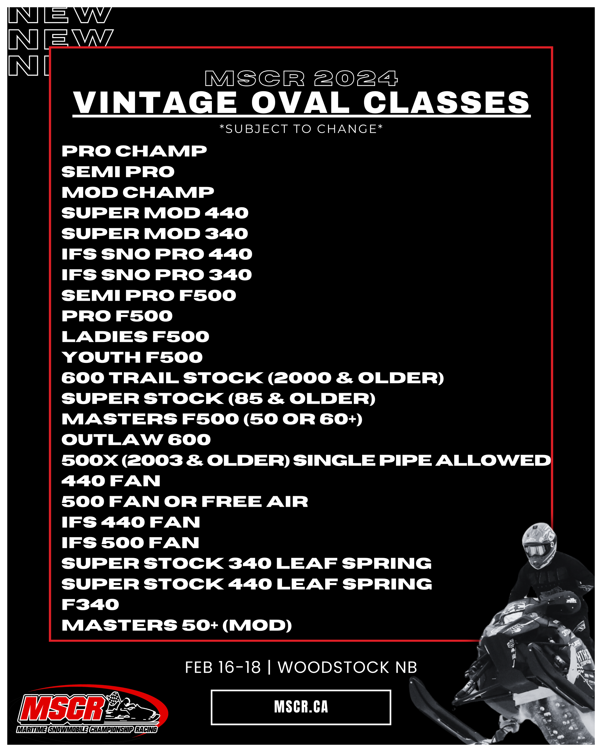 Maritime Snowmobile Championship Racing | Woodstock NB