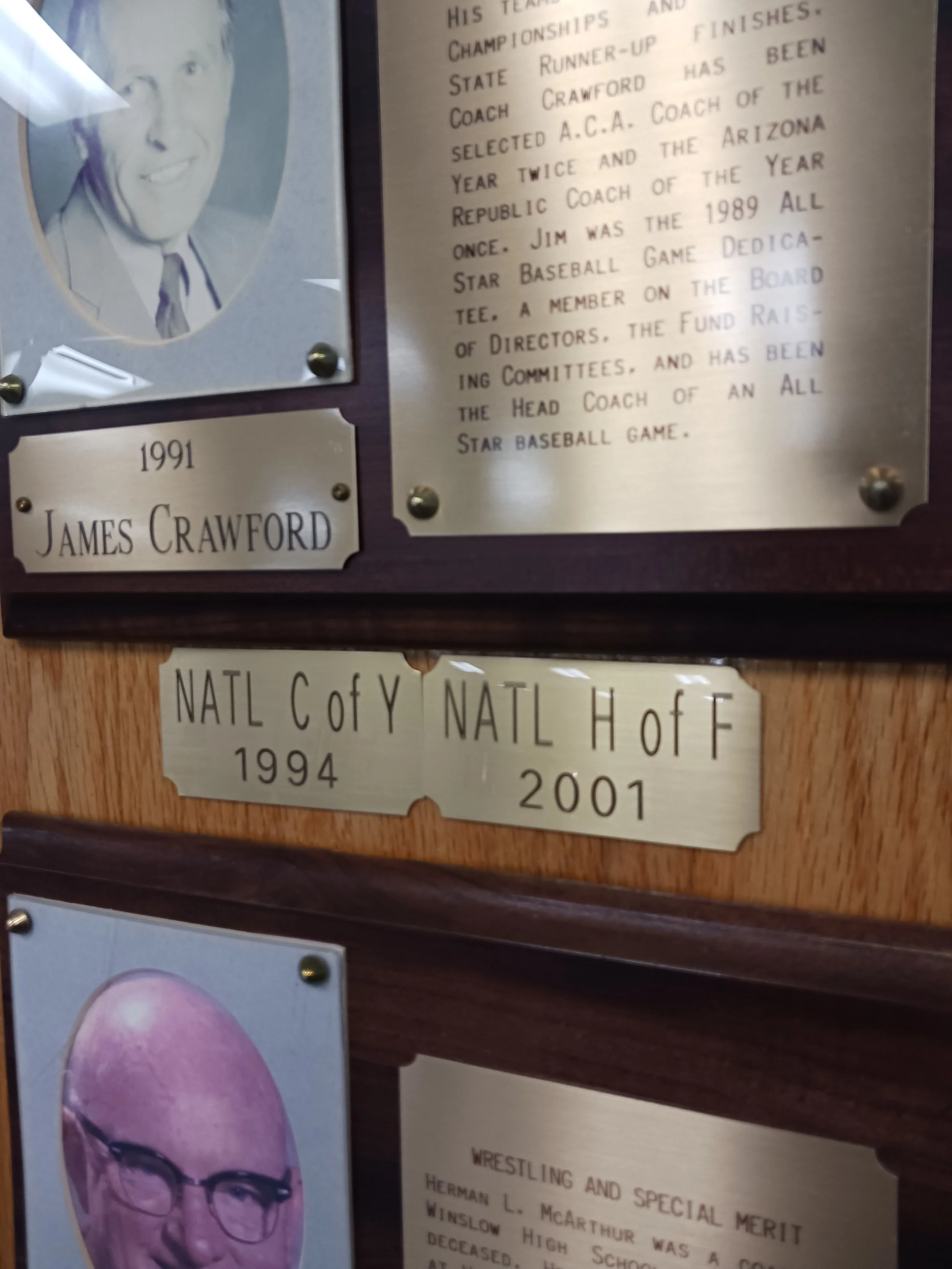 Desert Diamond Arena Hall of Fame Display — Arizona HS Athletic Coaches ...