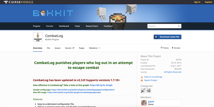 CombatLog — John Proehl