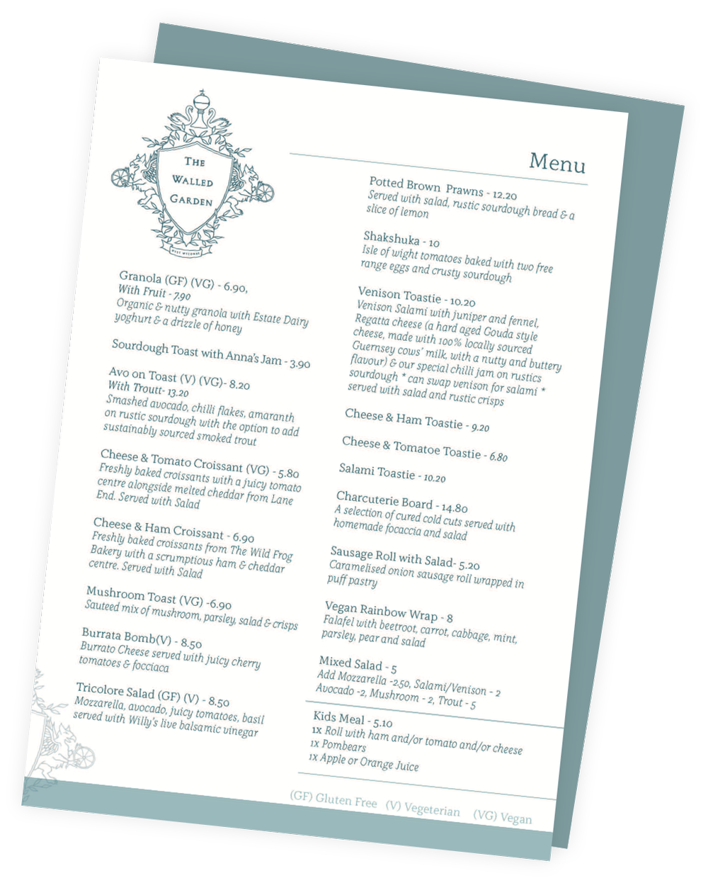 Café menu — Clara's Corner | Where little dreams play