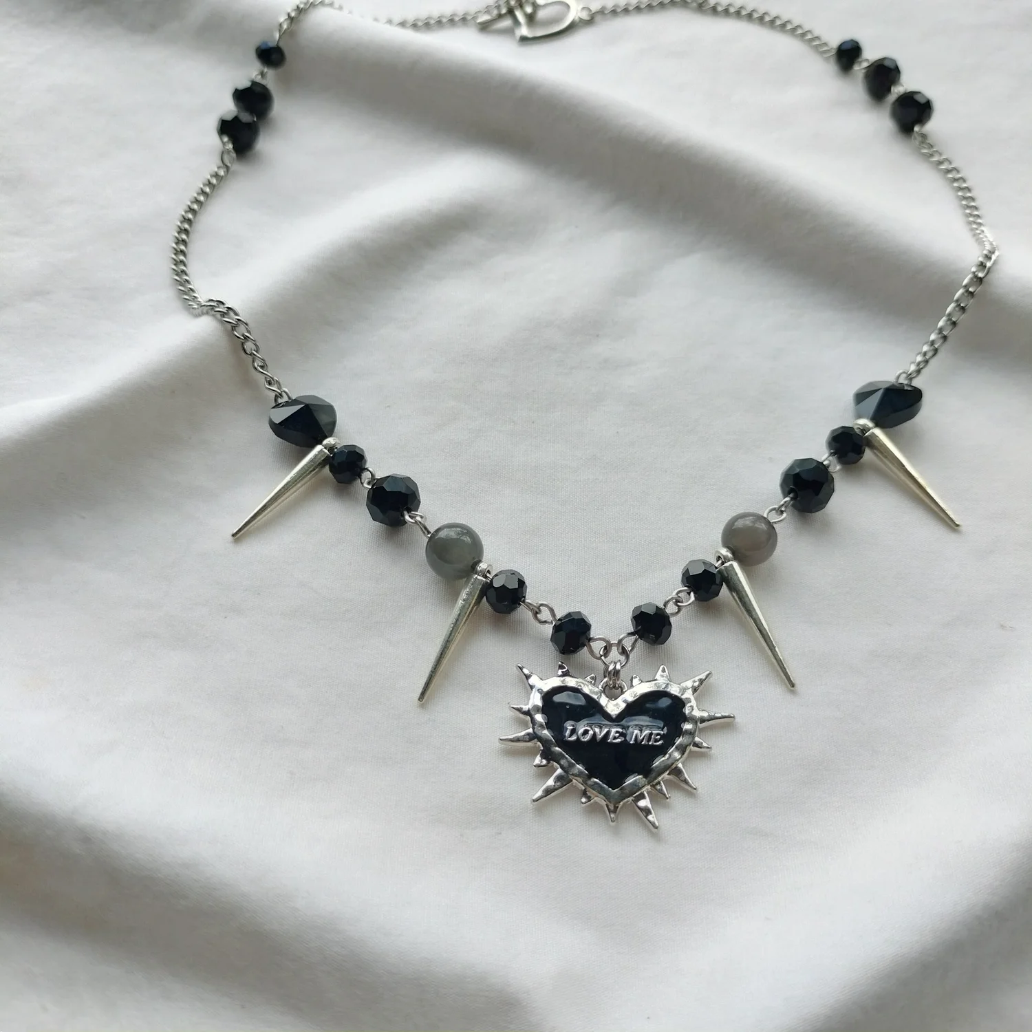 Teal and Red Sword Necklace — Moss Pixie