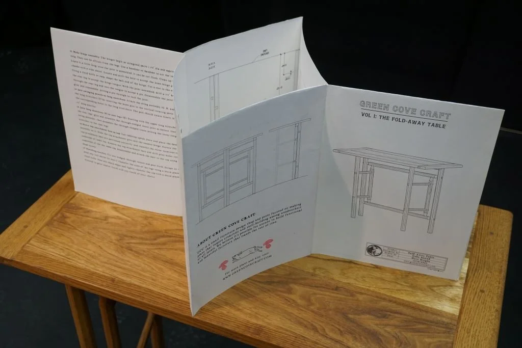 Vol 1: Fold-Away Table Plans — Green Cove Craft