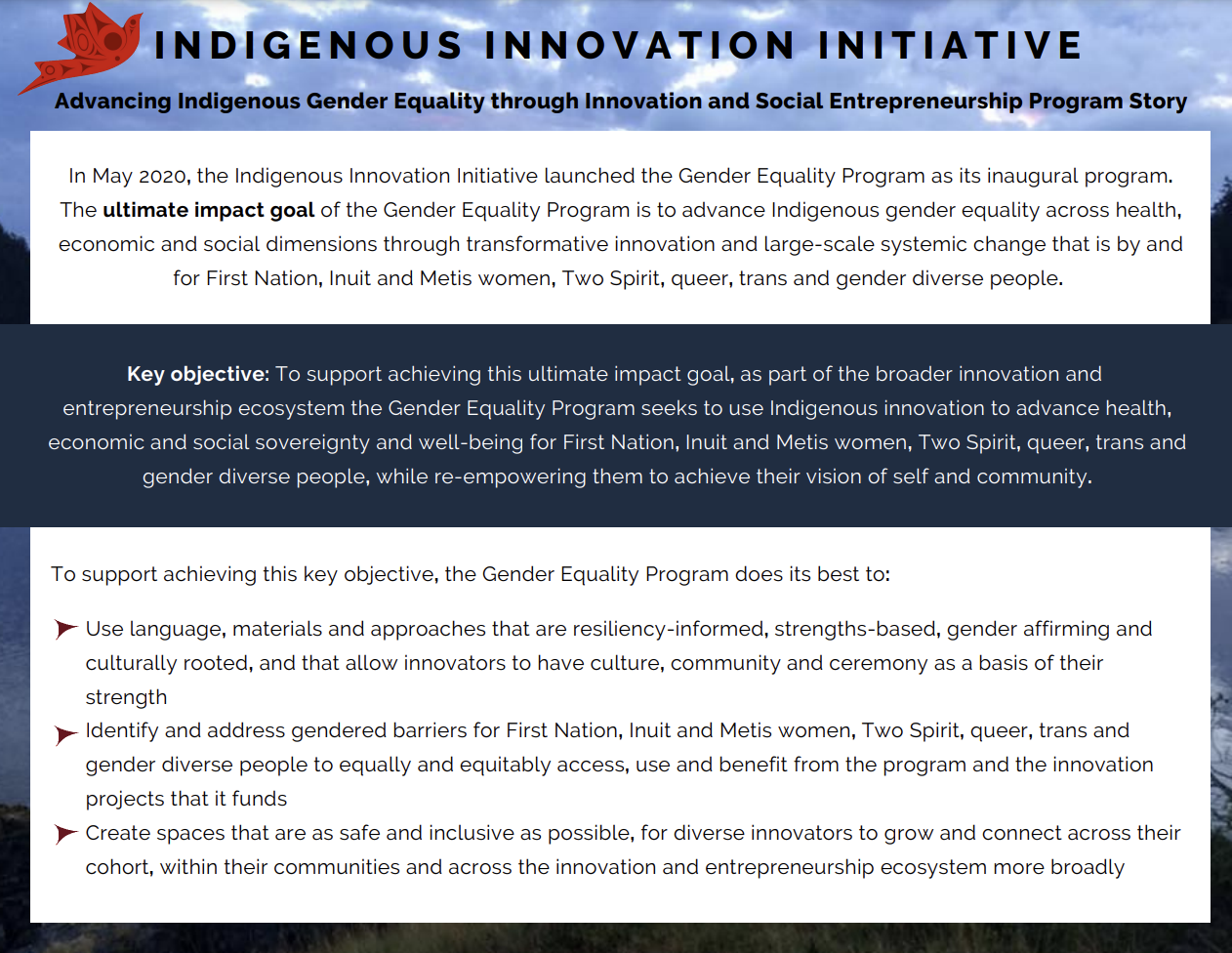 Gender Equality Program resources — Indigenous Innovation Initiative