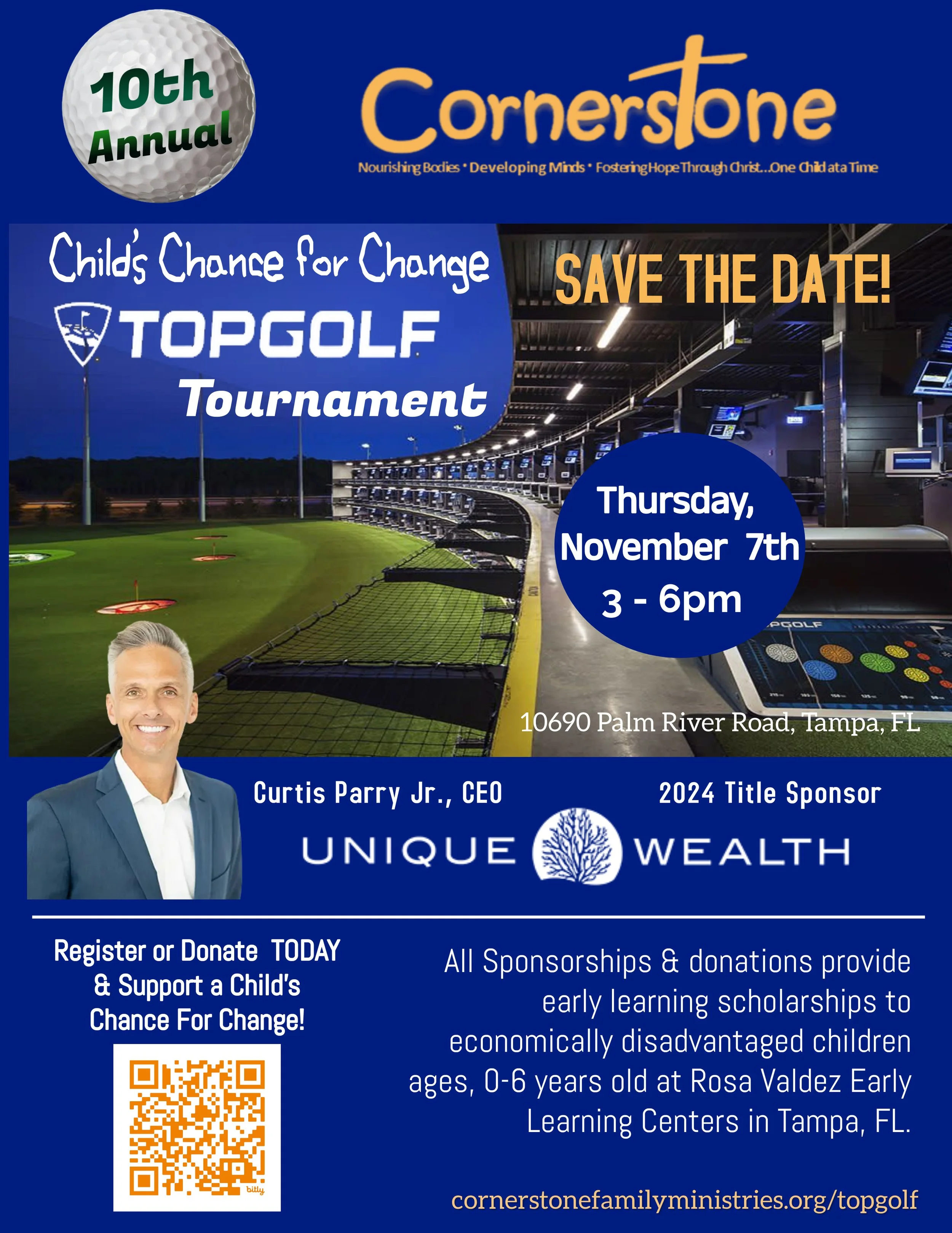 10th Annual Child's Chance For Change TopGolf Tournament — CORNERSTONE