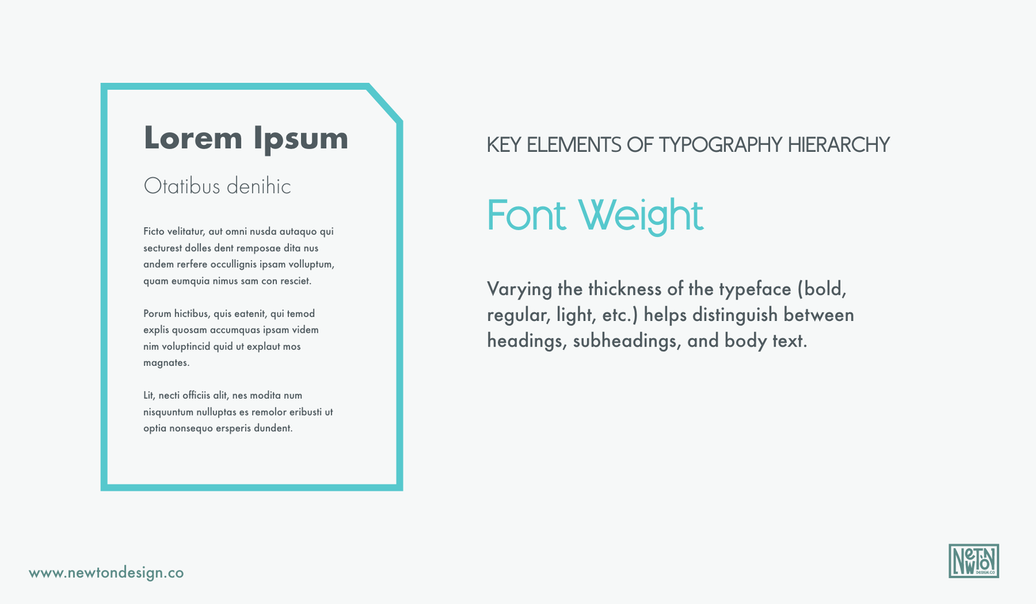 Newton Design.co — Typographic Hierarchy in Graphic Design - the secret ...