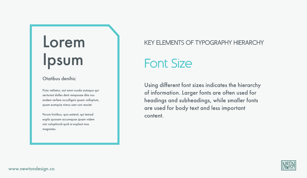 Newton Design.co — Typographic Hierarchy in Graphic Design - the secret ...
