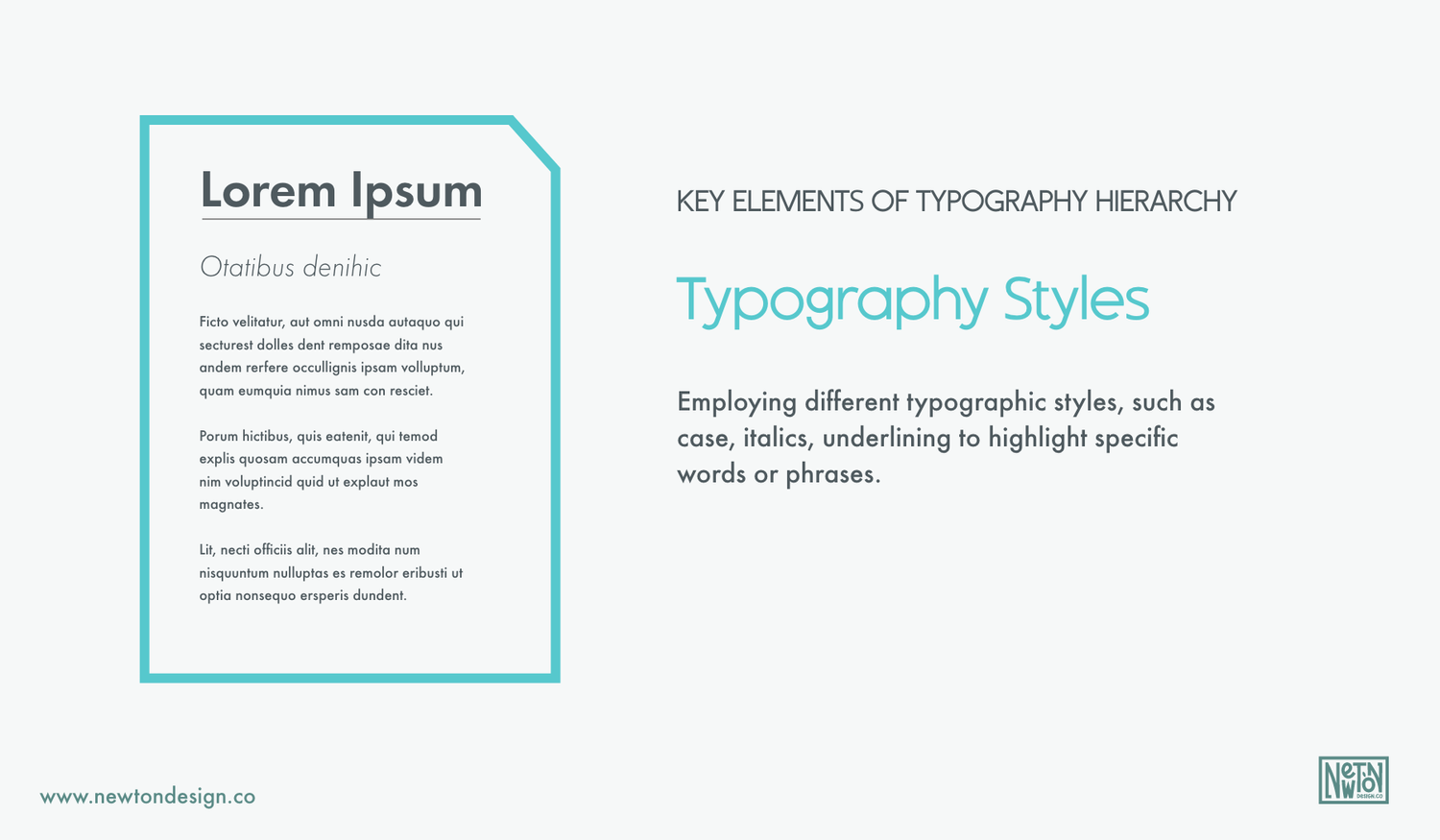 Newton Design.co — Typographic Hierarchy in Graphic Design - the secret ...