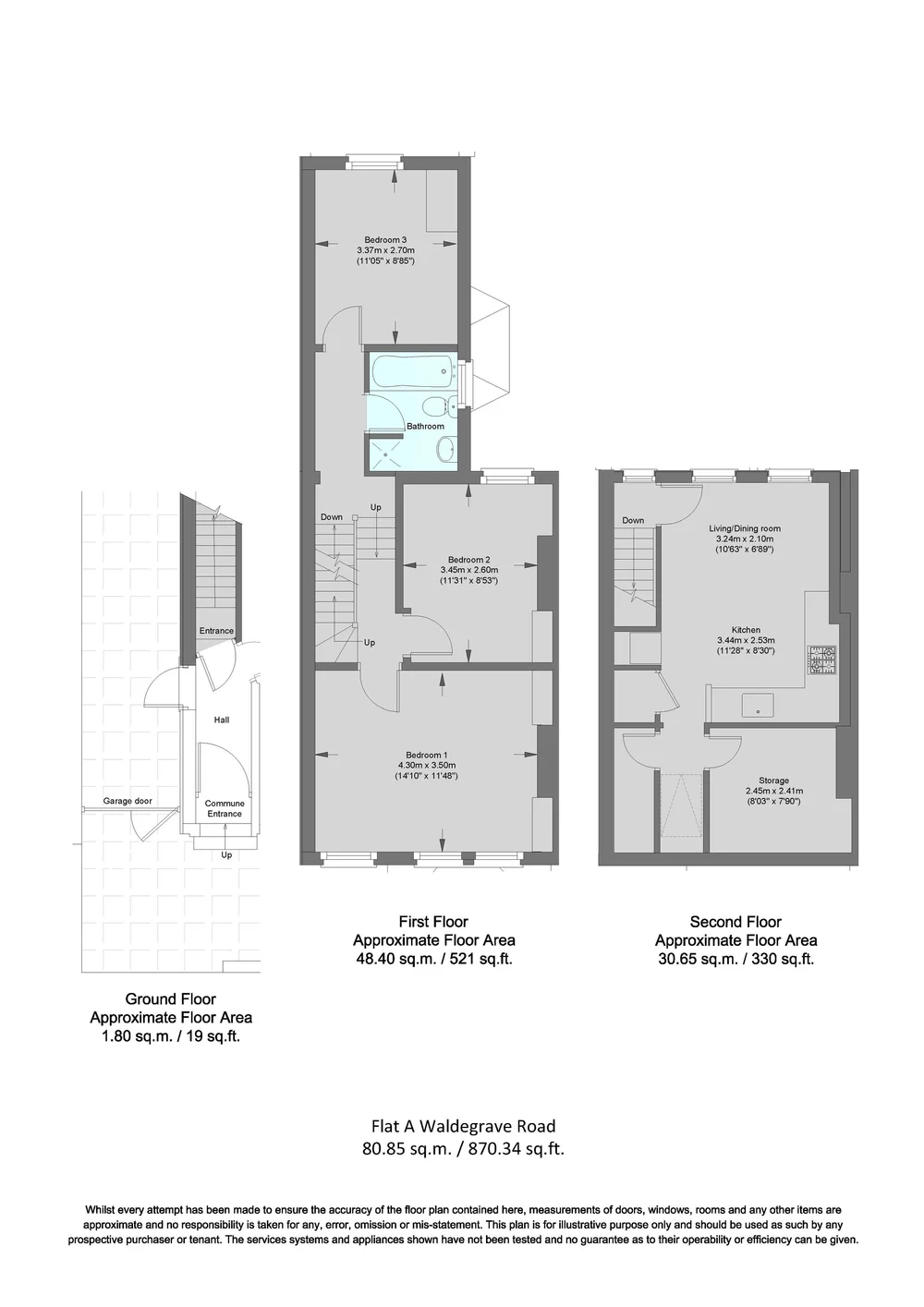 Turnpike Ln 42A Waldegrave rd plan — Place2Live