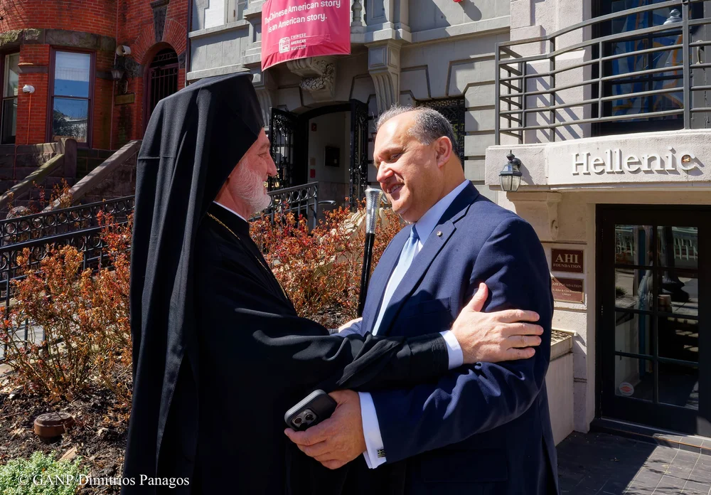 Archbishop Elpidophoros Visits Hellenic House, Meets with AHI and AHIF ...