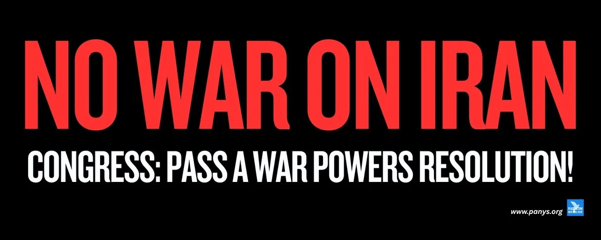Take Action: End the War on Iran! — Peace Action New York State