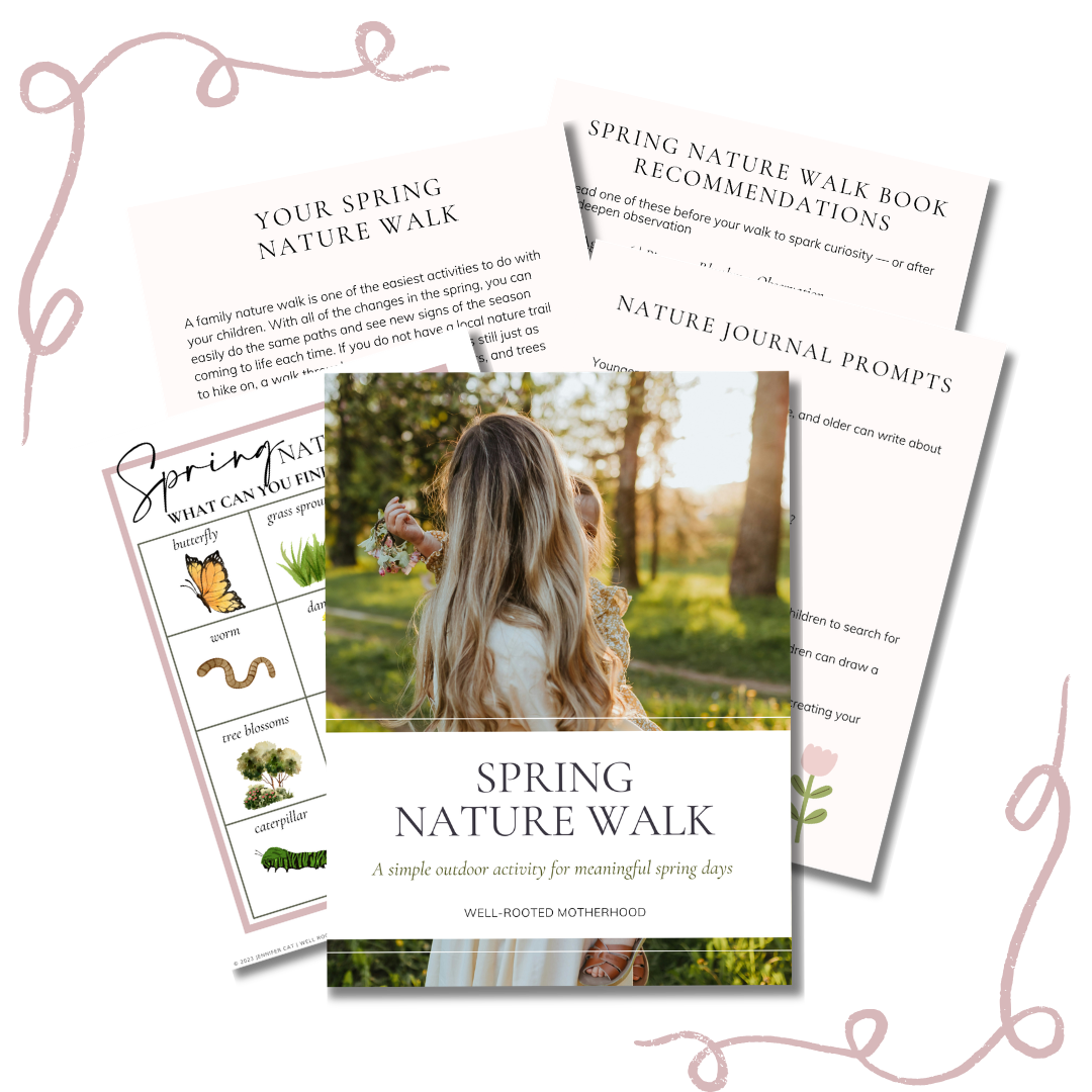 Spring Scavenger Hunt & Nature Walk Printable for Kids — Well-Rooted ...