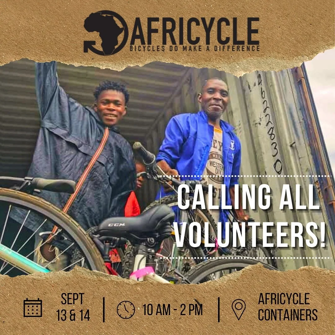 Pack some bikes with Africycle this weekend — The Uxbridge Cosmos
