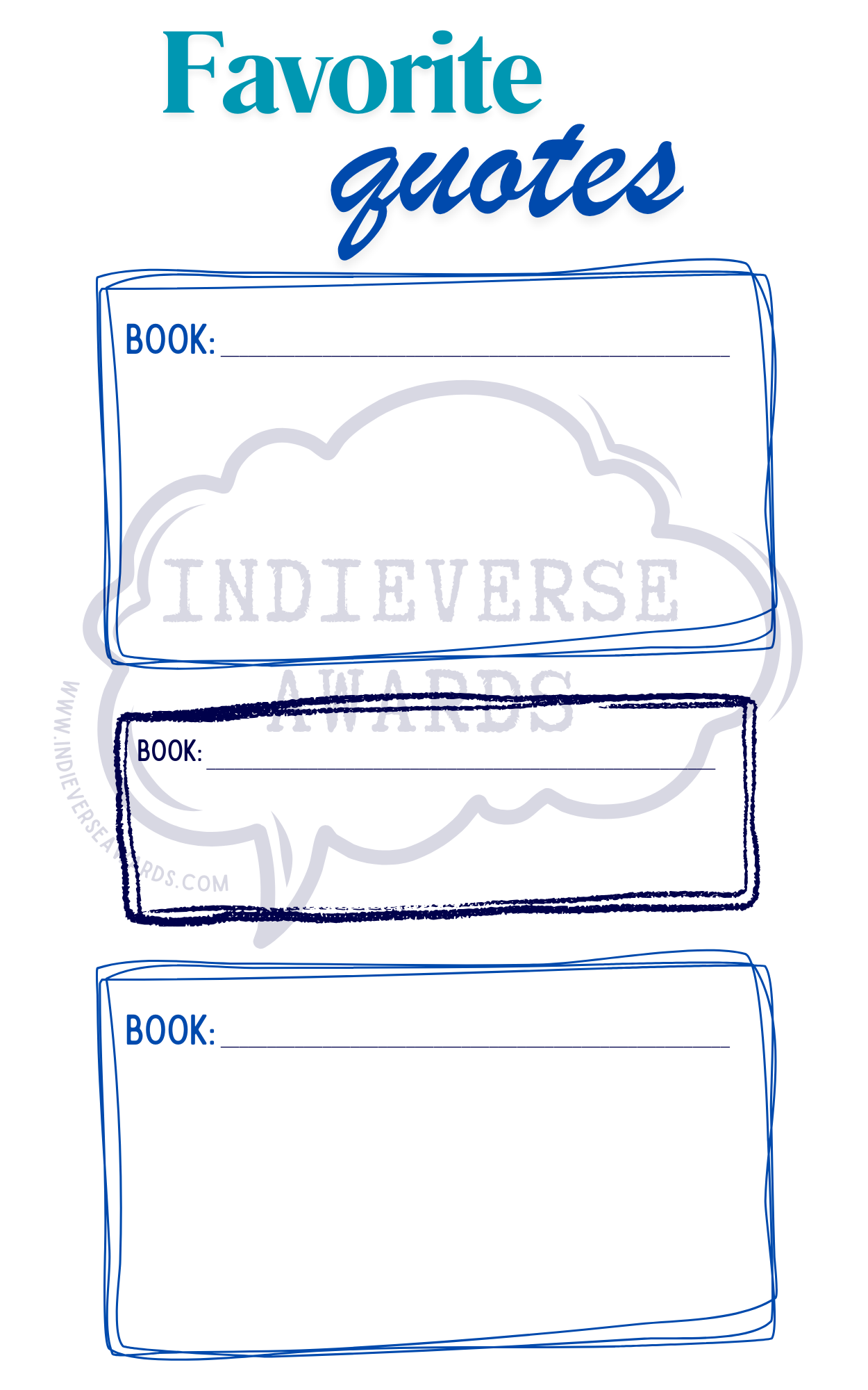 Indieverse 2025 Reader Log Digital Download — The Indieverse Awards