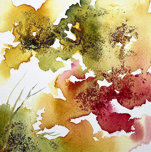 Watercolor abstract paintings in watercolor and mixed media — paul alie ...