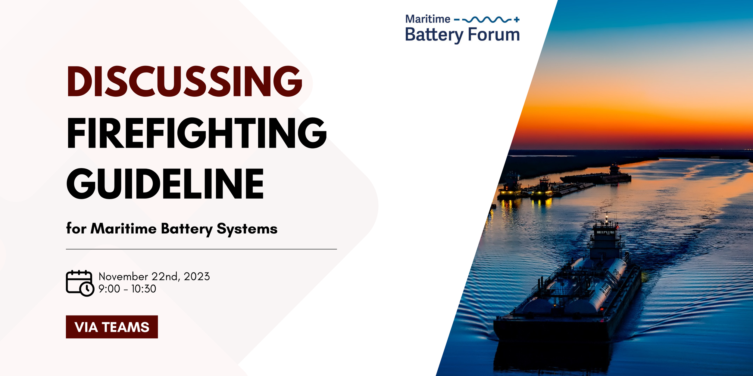 Meeting - Discussing FireFighting Guideline for Maritime Battery ...