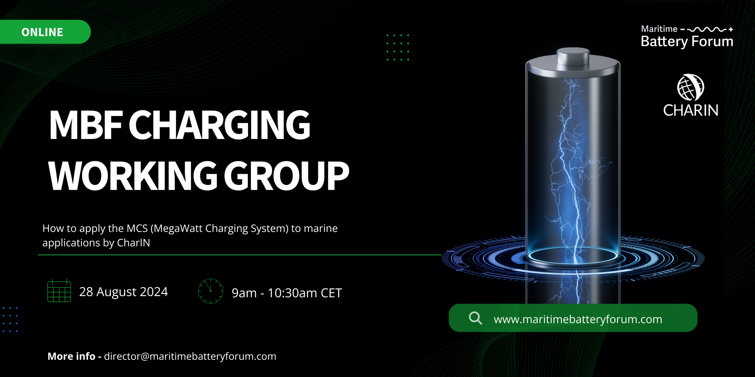 Charging Working Group - Applying MCS to Marine — Maritime Battery Forum