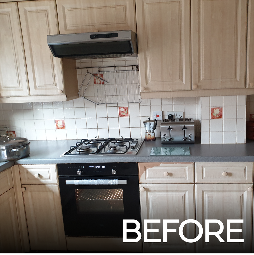 Kitchen counter top resin / door and unit wrapping (built to order ...