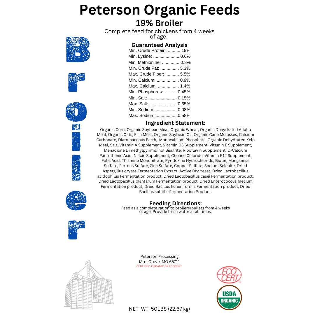 Store 1 — Peterson organic feeds