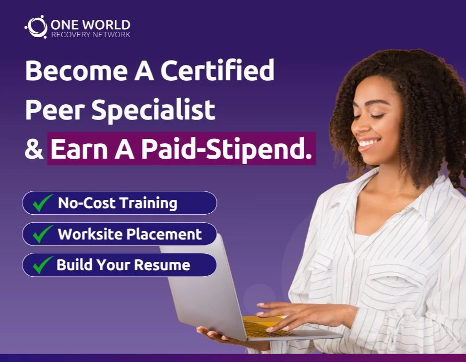 Become a Certified Peer Specialist – No Cost Training & Stipend ...