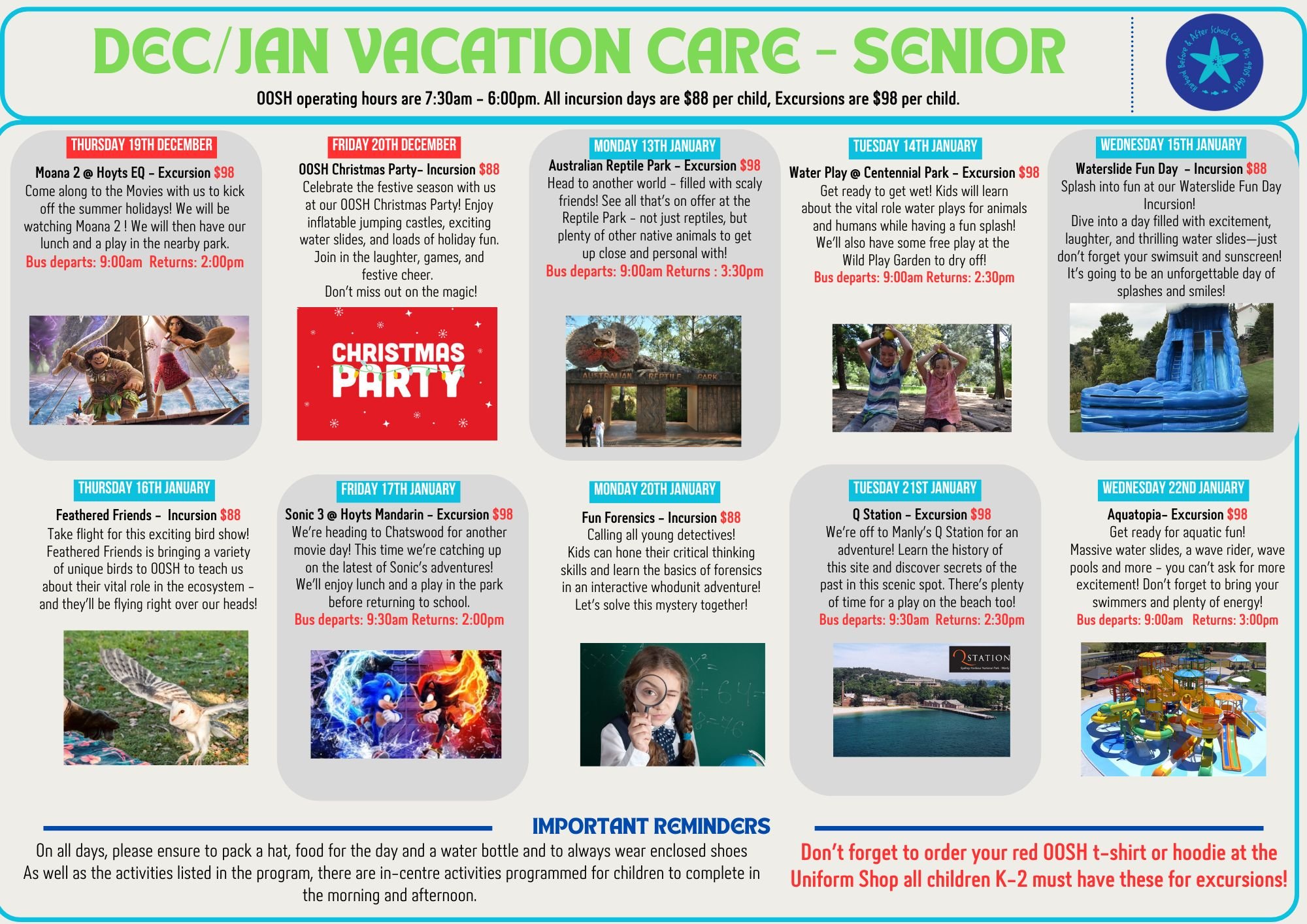 Our Programs — Harbord OOSH