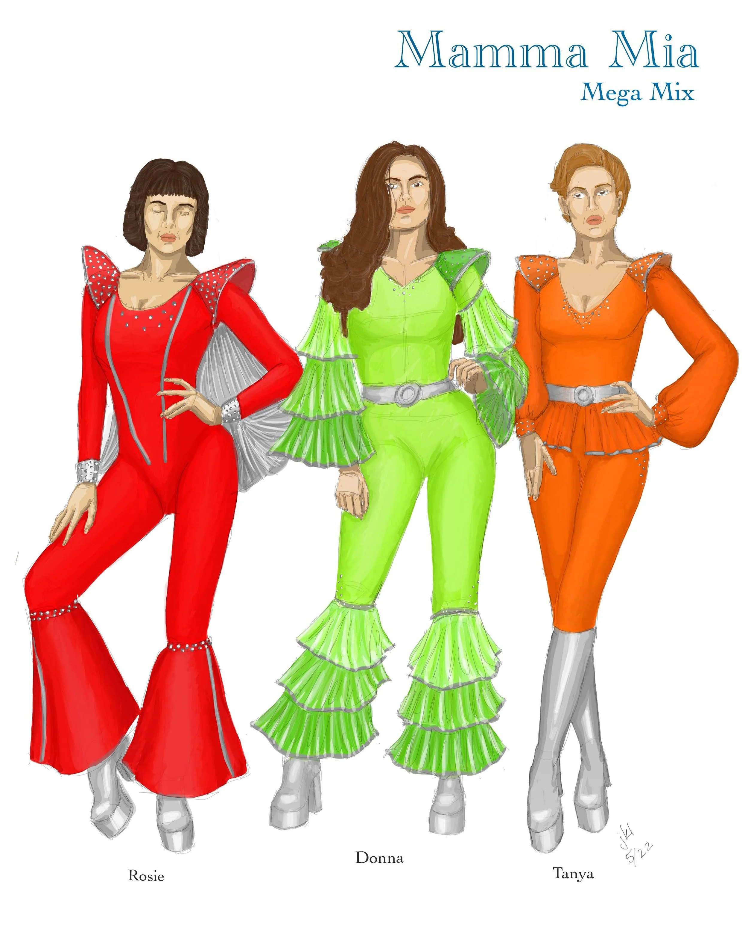 Mamma Mia — Jacquelyn Kelsey Loy Costume Design
