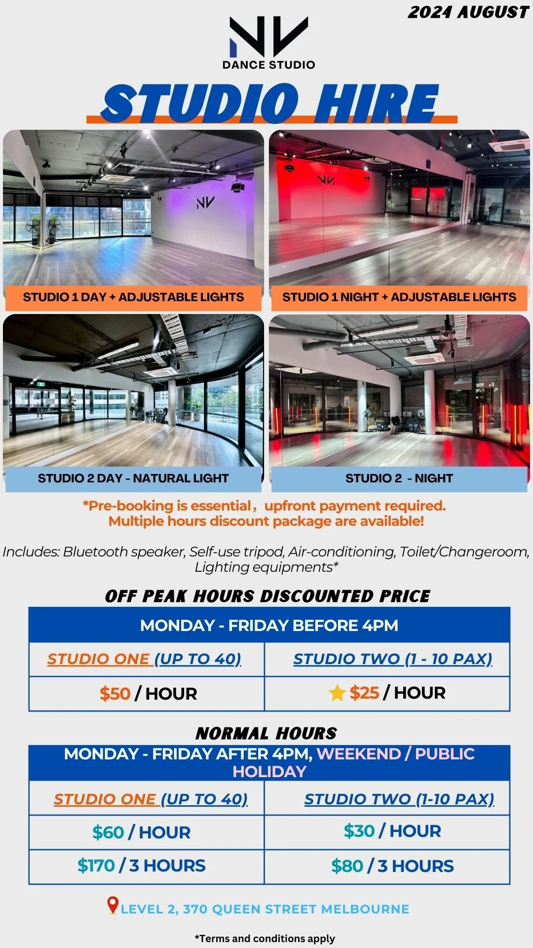PRICING & PACKAGES — NV Dance Studio