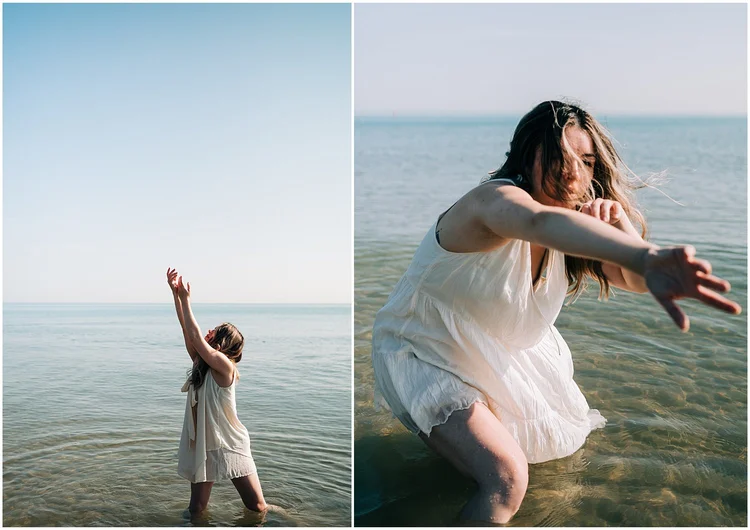 Creative Dance Water Photoshoot in Lake Michigan | KT Williams ...
