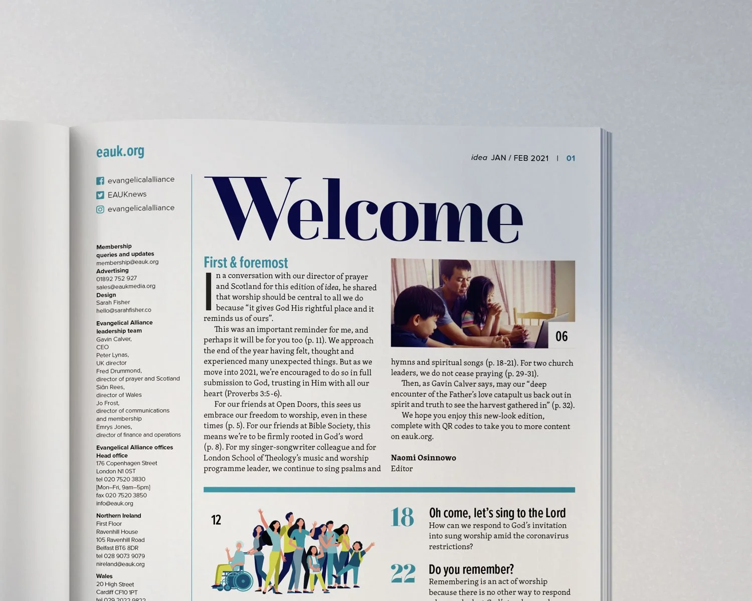 Idea magazine design — Sarah Fisher graphic design portfolio