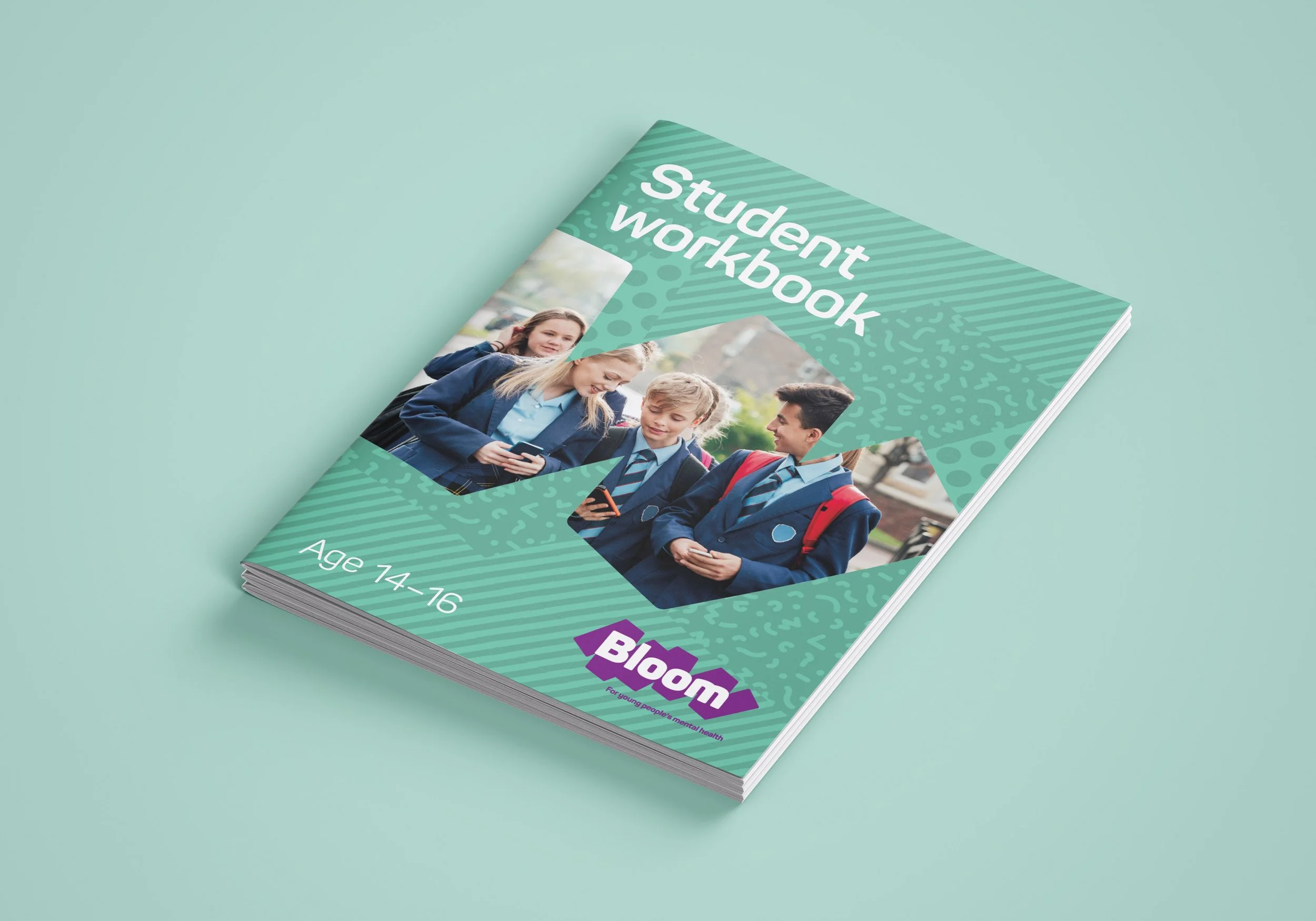 Workbook design for MHUK — Sarah Fisher graphic design portfolio
