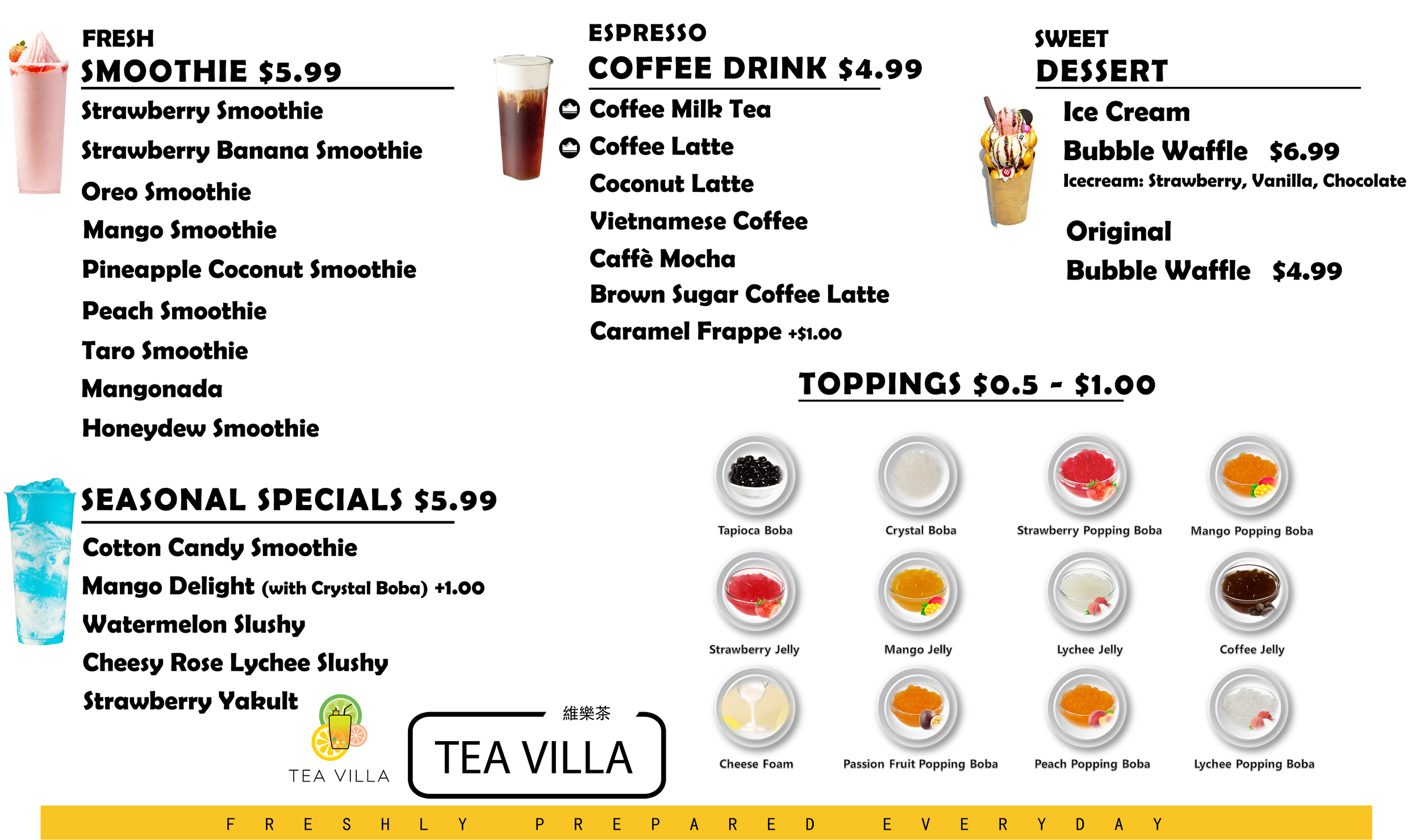 Menu / Order — Tea Villa