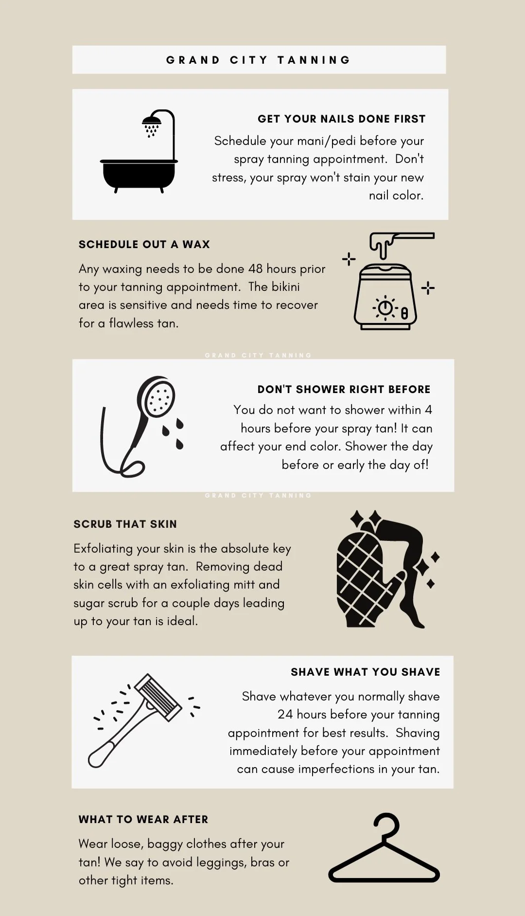 Prep Your Skin for a Spray Tan | GRAND CITY TANNING | Spray Tan | Grand ...