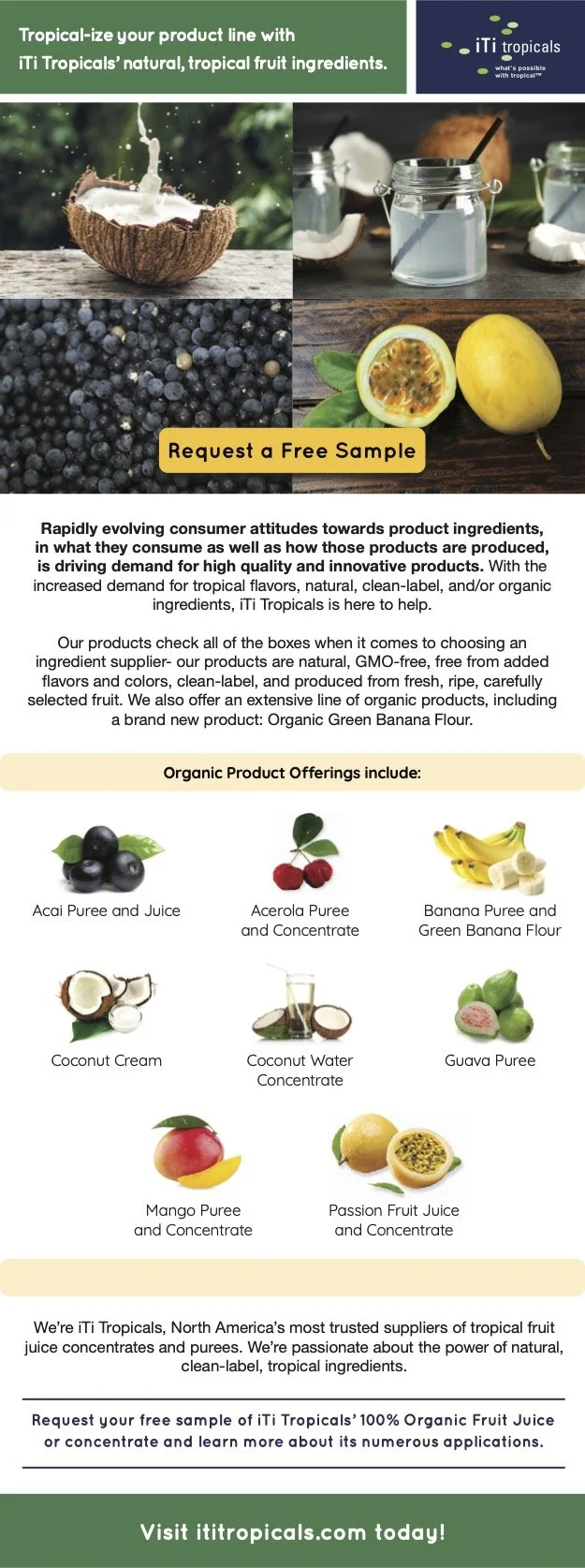 iTi Tropicals’ Organic Product Offerings — iTiTropicals.com