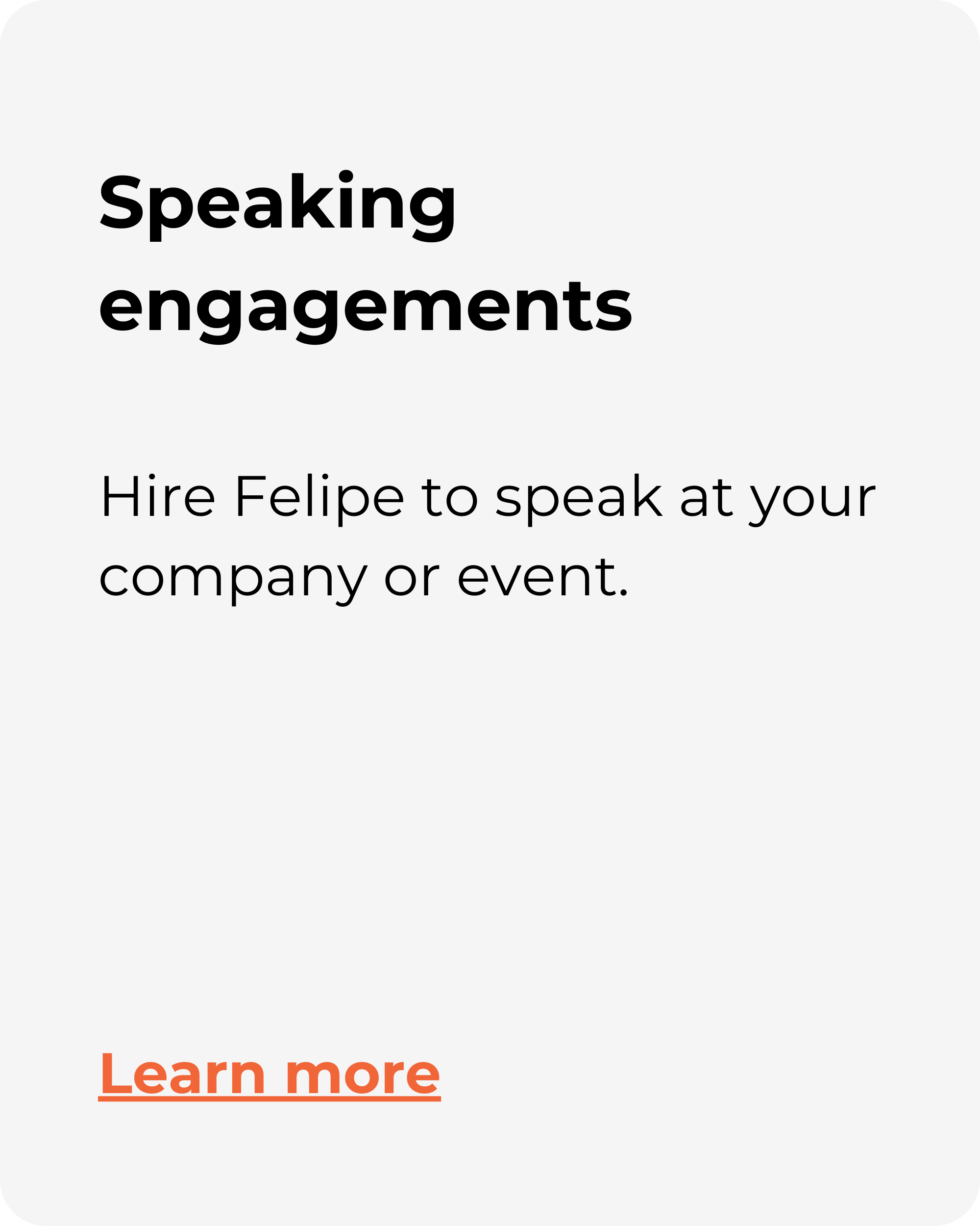 Felipe Castro | Build an outcome-driven culture