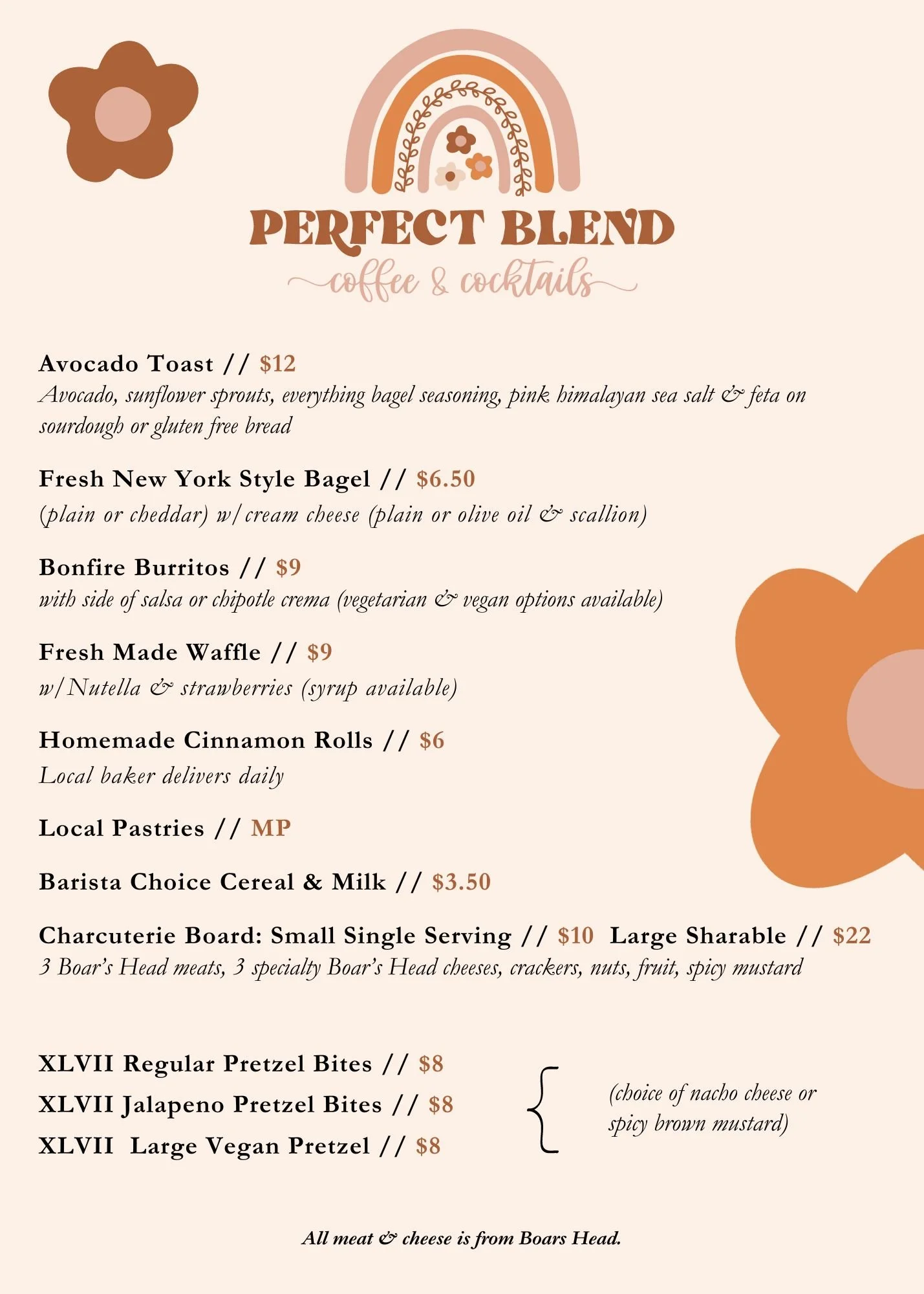 Our Menu — Perfect Blend
