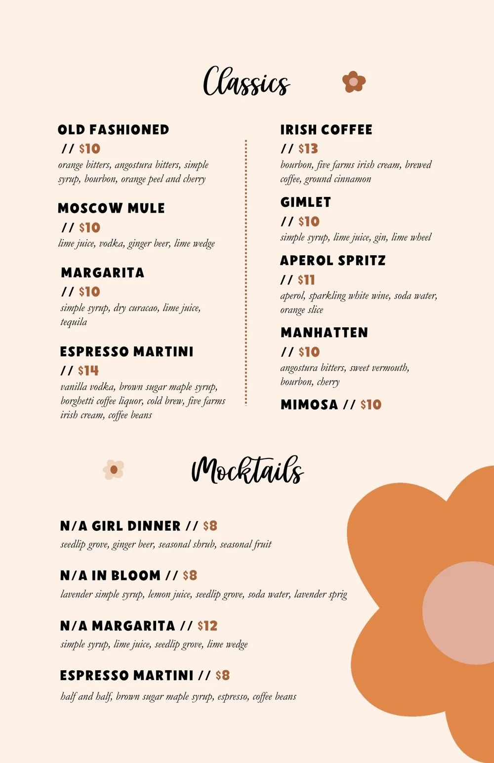 Our Menu — Perfect Blend