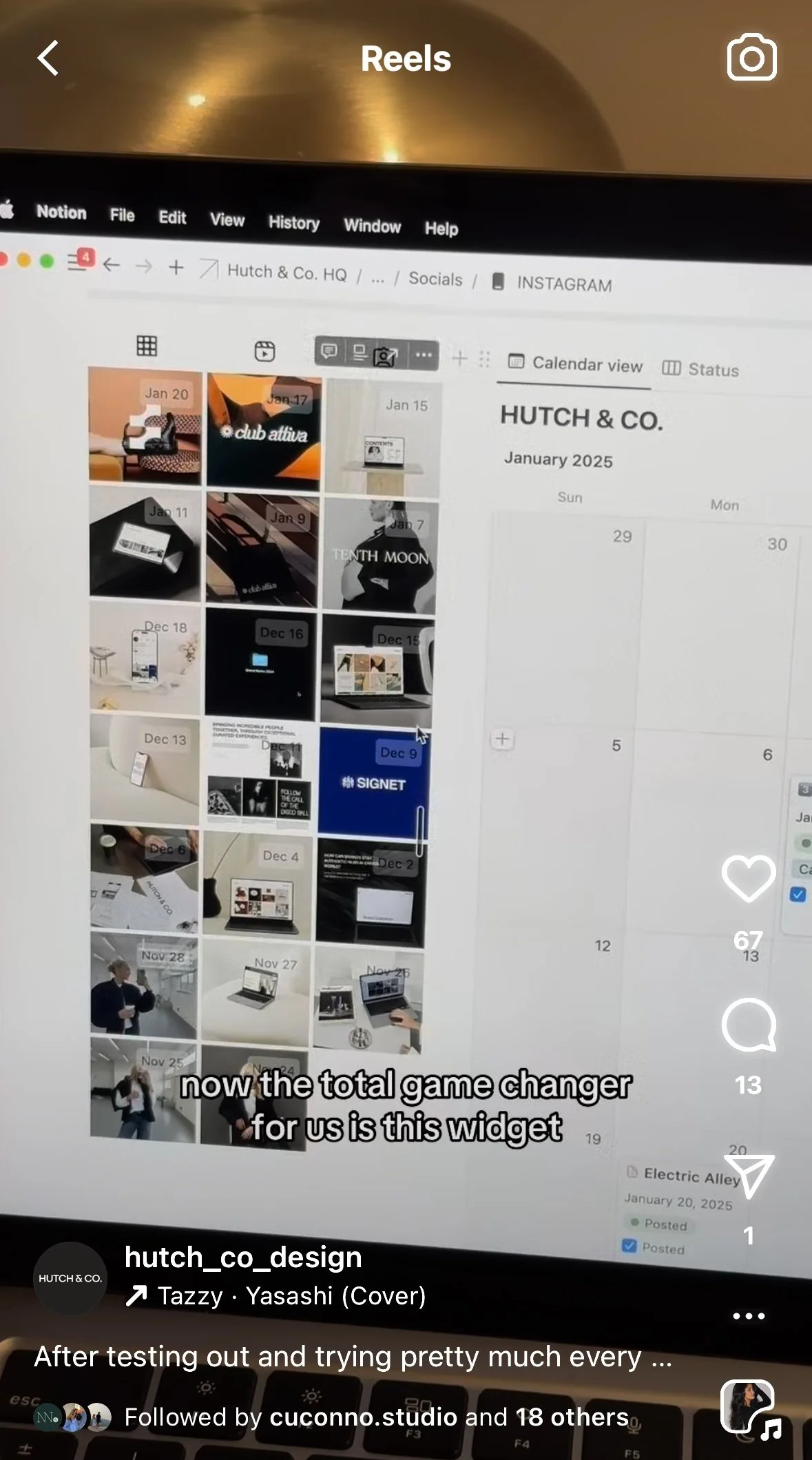 Instagram Grid Preview Widget in Notion — She Creates
