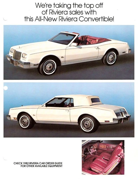Sales Brochures — Buick Riviera Convertibles