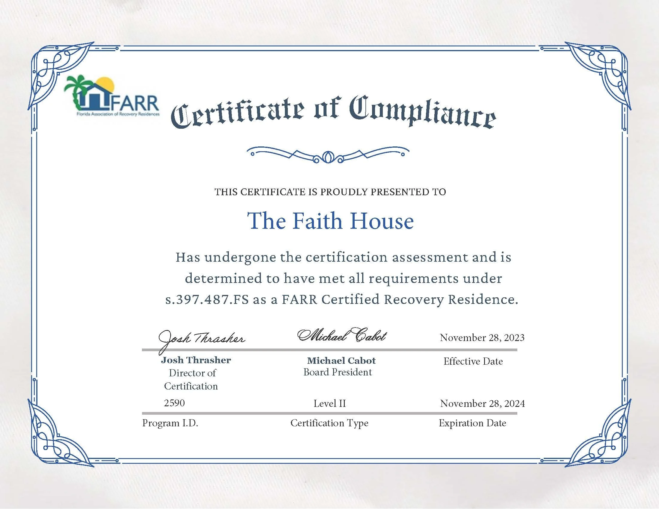 The Faith House: Empowering Recovery with Purpose and Support
