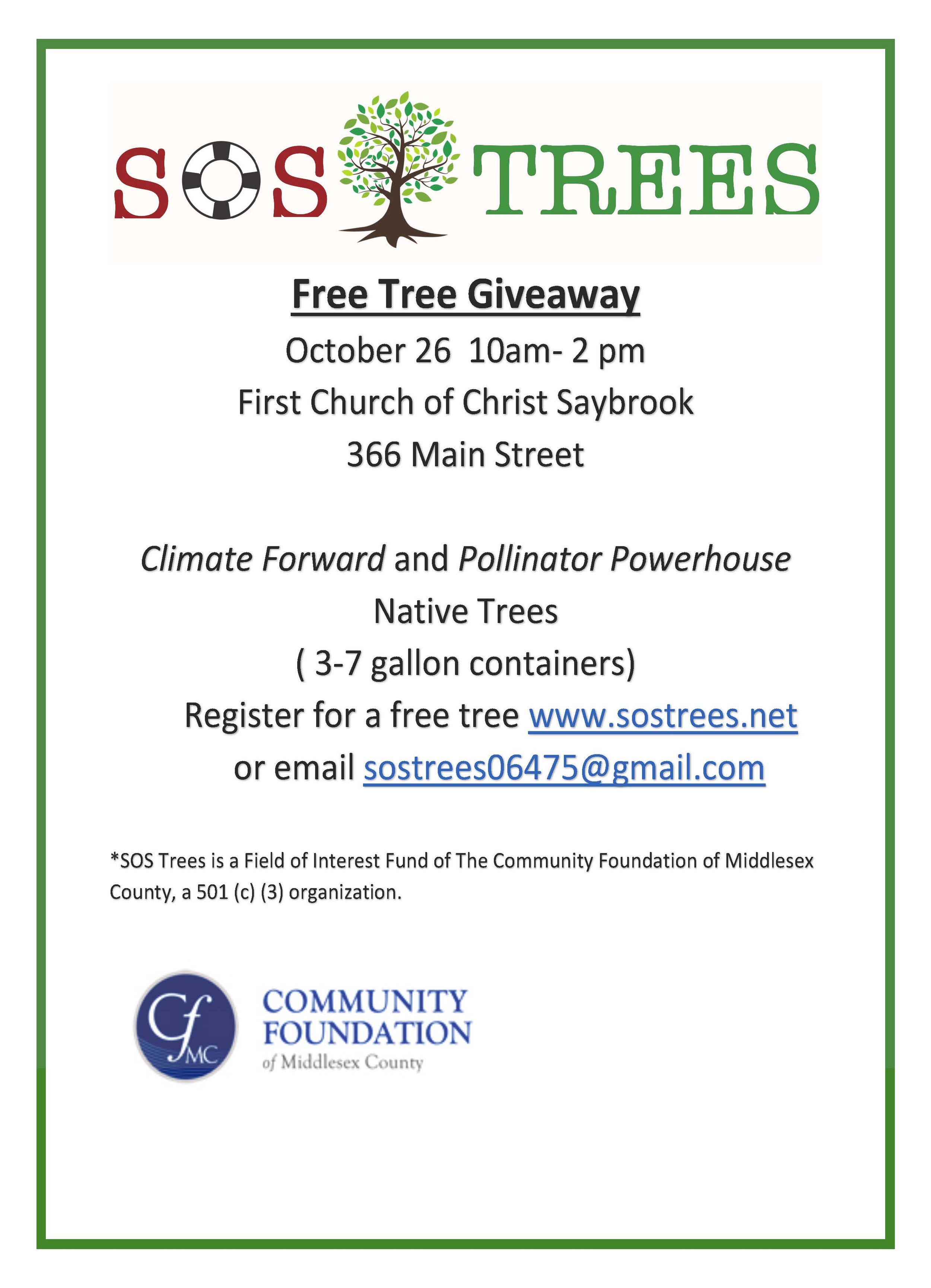 Tree Giveaway — SOS Trees